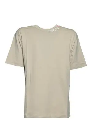 MSGM T-shirt With Graphic Detail - Beige