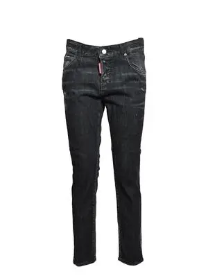 Dsquared2 Distressed Black Wash Jeans - Nero