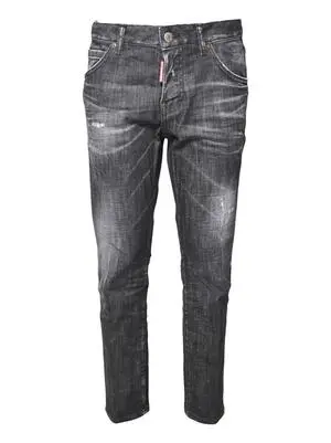 Dsquared2 Distressed Black Wash Jeans - Nero