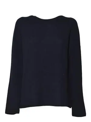 Max Mara Round Neck Knit Top - Blu Notte