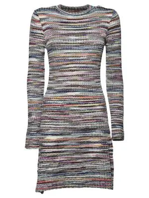 Missoni Long Sleeve Knit Dress - Multicolour