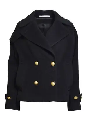 Tagliatore Double Breasted Coat - Nero