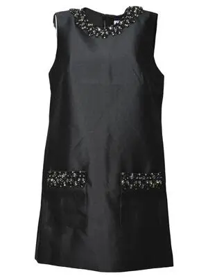 SELF-PORTRAIT Embellished Collar And Pocket Dress - -97
