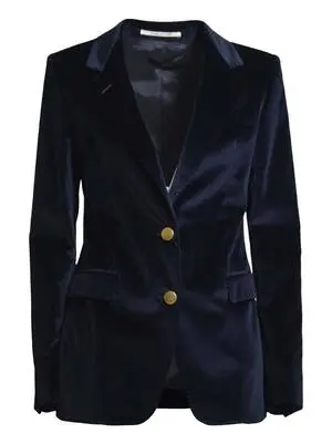 Tagliatore Velvet Blazer - Blu