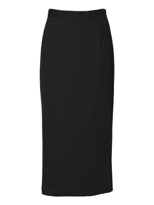SOLOTRE Solid Midi Skirt - -97