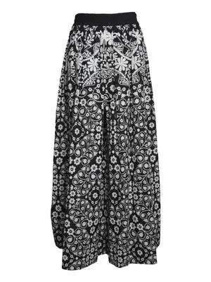 Max Mara Wide Leg Trousers - Bianco/nero