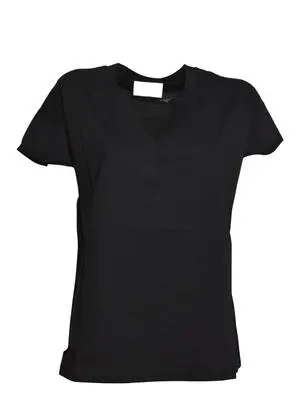 SOLOTRE Solotre V-Neck T-Shirt Nero