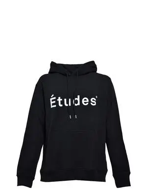 ETUDES Tudes Organic Cotton Sweatshirt With Maxi Logo Print - Nero