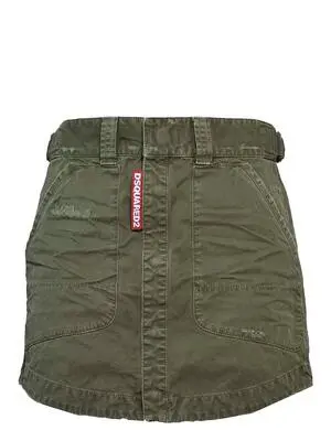 Dsquared2 Cargo Skirt - Verde Militare