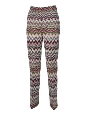 Missoni Chevron Pattern Trousers - Multicolour