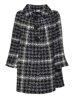CHARLOTT Tailored Houndstooth Jacket - Nero