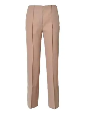 JIL SANDER Tailored Trousers With Side Slits - Ocra