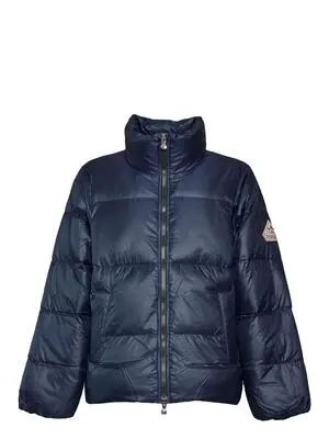 Pyrenex Quilted Puff Jacket With Stand Collar - Blu