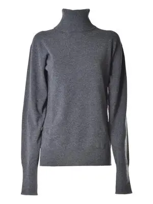 JIL SANDER Long Sleeve Turtleneck Sweater - Grigio