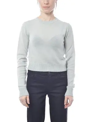 JIL SANDER Crew Neck Fine Knit Pullover - Menta