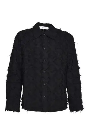 Séfr Textured Button-up Shirt - Nero
