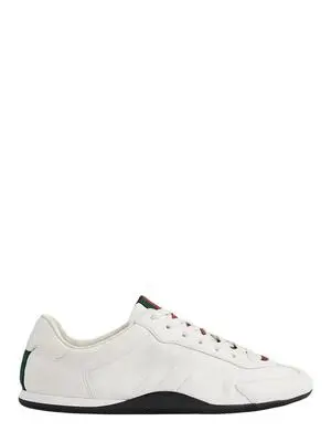 Gucci Shift Leather Sneakers - White