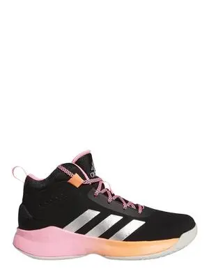 Adidas Cross 'em Up 5 Wide J Basketball Sneakers - Black