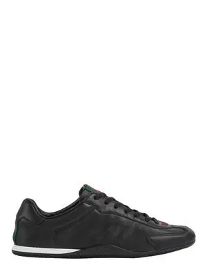 Gucci Shift Leather Sneakers - Black