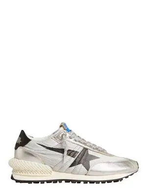 GOLDEN GOOSE Marathon Sneakers With Ripstop Detailing - Silver