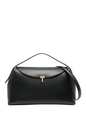 TOTEME TOTEME T-Lock Leather Handbag Black