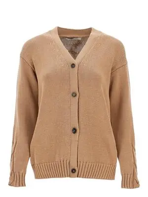 MAX MARA Max Mara Long-Sleeved V-Neck Cardigan