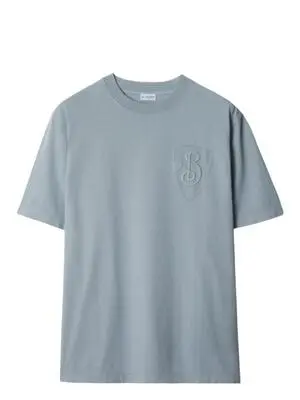 Burberry B-shield Embroidered Crewneck T-shirt - Gale
