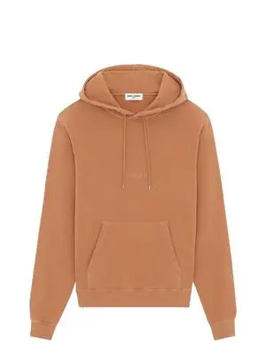 Saint Laurent Long-sleeved Hoodie - Brown