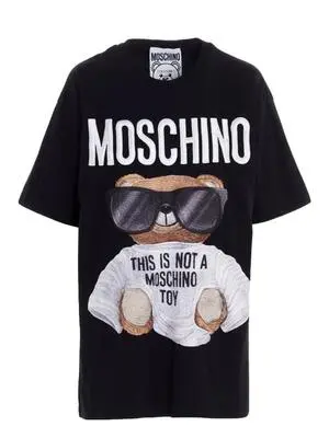 Moschino Teddy Bear Print T-shirt - Black
