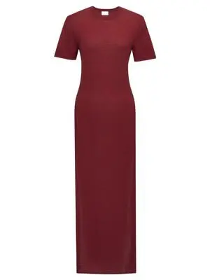 SAINT LAURENT Saint Laurent Long Sleeve Crewneck Dress