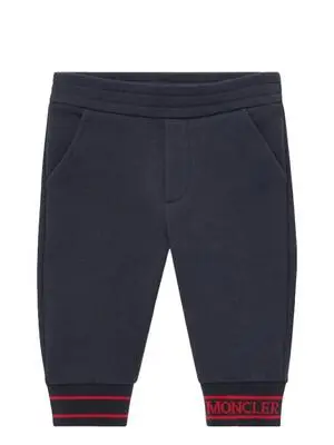 MONCLER Moncler Logo Patch Sweatpants With Ribbed Cuffs