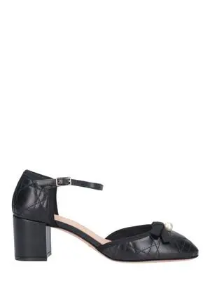 DIOR Dior Quilted Bow Detail High Heel Mary Janes
