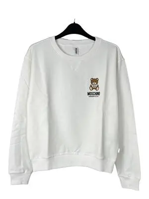 Moschino Round-neck Pullover Sweater - White