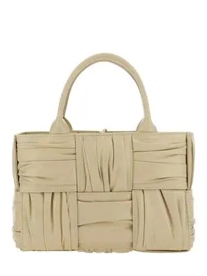 BOTTEGA VENETA Bottega Veneta Woven Pleated Top Handle Tote Bag