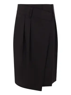 LOEWE Loewe Asymmetric High-Waisted Wrap Skirt