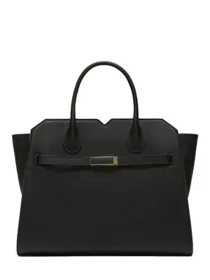 VALEXTRA Milano Top Handle Bag - Black