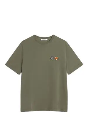 MAISON KITSUNÉ Maison Kitsuné Twin Fox Patch T-Shirt