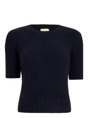 KHAITE Khaite Mia Short-Sleeved Jumper