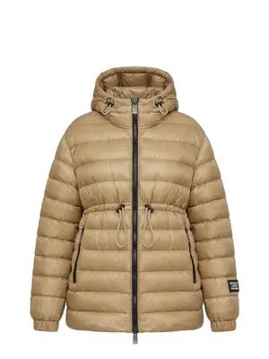 Burberry Quilted Drawstring Hooded Jacket - Multicolor