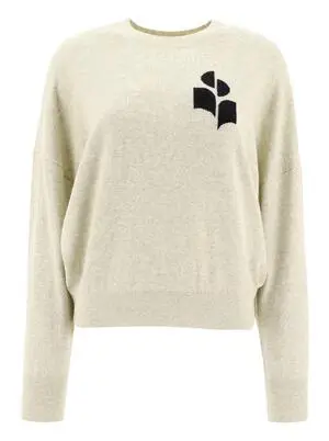 Isabel Marant Étoile Marisans Logo Knit Pullover - White