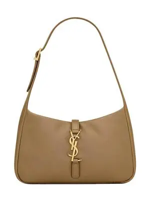Saint Laurent Saint Laurent Le 5 À 7 Hobo Bag With Logo Plaque Brown