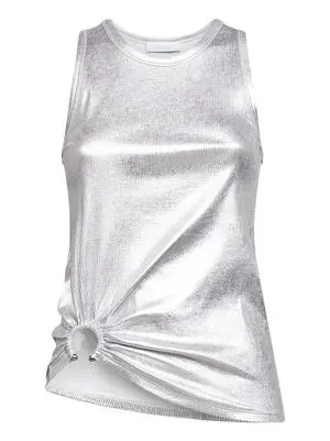 Rabanne Crinkled Ring Detail Top - Multicolor