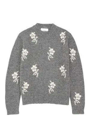 JIL SANDER Jil Sander Crew Neck Floral Pattern Jumper