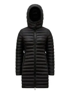 Moncler Igelong Hooded Long Down Jacket - Black