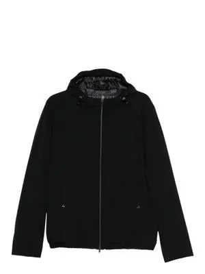 Herno Hooded Zip-fastening Down Jacket - Black