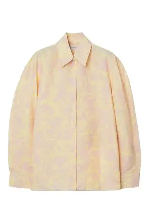 Burberry Floral Print Taffeta Shirt - Nude