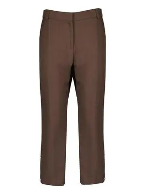 IRO PARIS Hemis Zip-hem Straight Leg Pants - Brown
