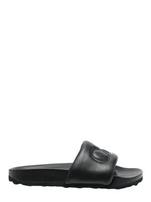 Off-White Open Toe Slip-on Sandals - Black