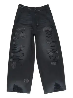 ACNE STUDIOS Acne Studios Mended Distressed Wide Leg Trousers