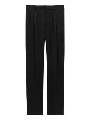 Saint Laurent Low-rise Baggy Trousers - Black